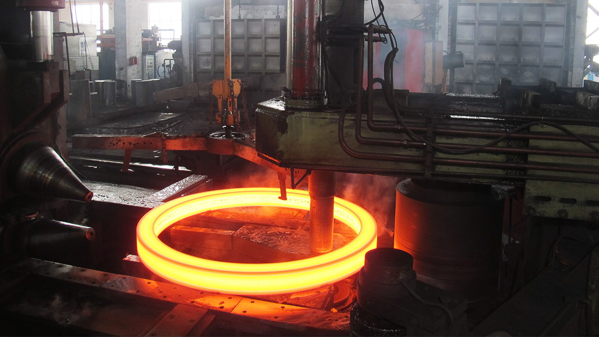 Slewing ring ring forgings, wind power bearing ring forgings, bearing ...
